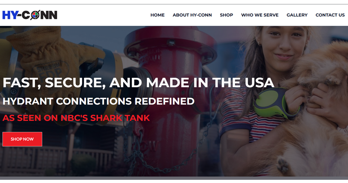 Hy-Conn quick fire hose hydrant connections, as seen on Shark Tank.
